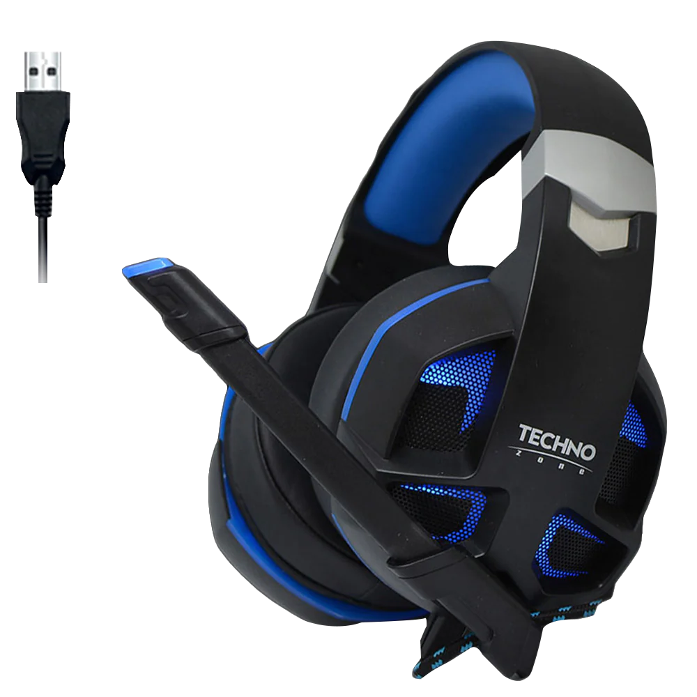 Headphone Wired Techno Zone K-60 (USB 7.1)
