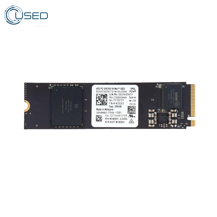 Western Digital 256GB M.2 NVMe SSD 2280 (Original Used)